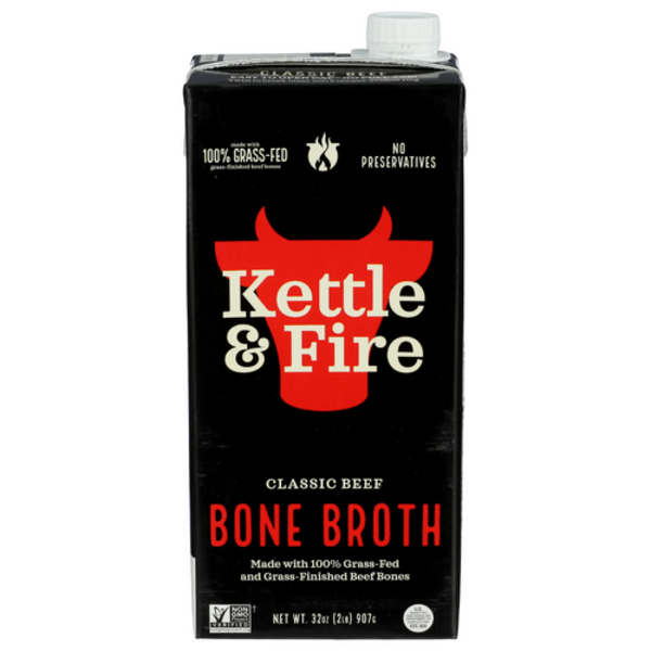 Sprouts Farmers Market Kettle & Fire Classic Beef Bone Broth Same-Day ...