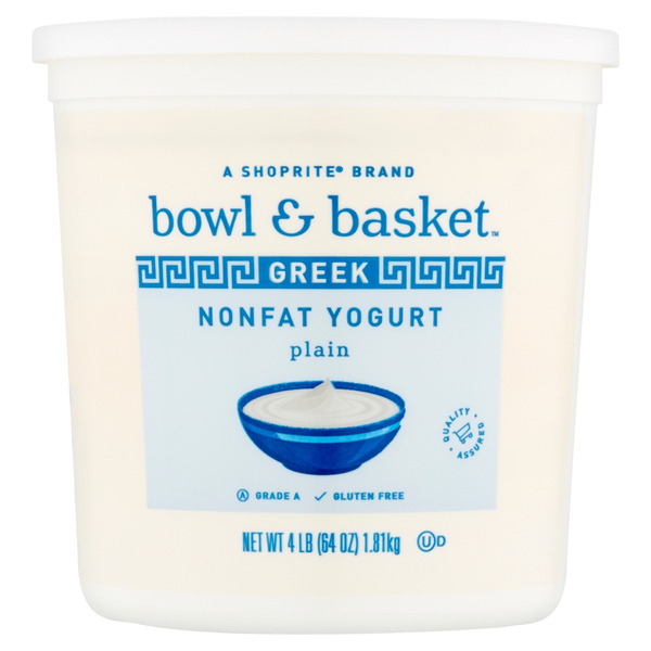 ShopRite Bowl & Basket Plain Greek Nonfat Yogurt Same-Day Delivery ...