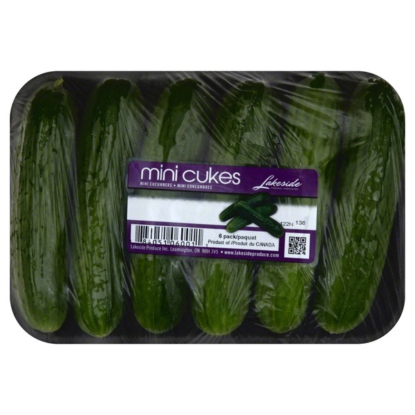 Lakeside Cucumbers, Mini Cukes (6 each) - Instacart