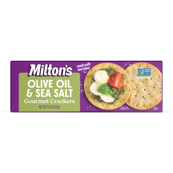 Milton's Gourmet Crackers, Olive Oil & Sea Salt Same-Day Delivery or ...