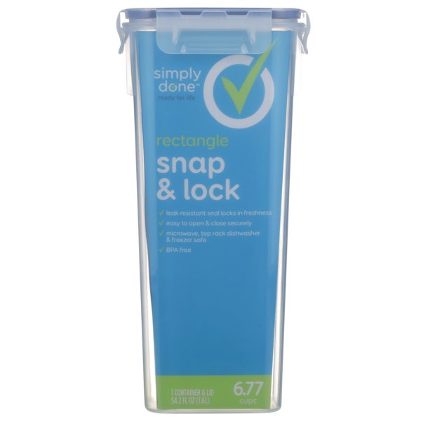 Simply Done Snap & Lock Rectangle Container & Lid Same-Day Delivery or ...