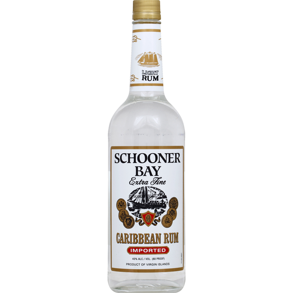 Schooner Bay Rum, Extra Fine, Caribbean, Imported (750 ml) - Instacart
