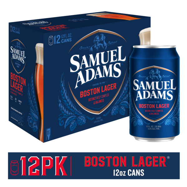 Samuel Adams Boston Lager Beer (12 fl oz) - Instacart