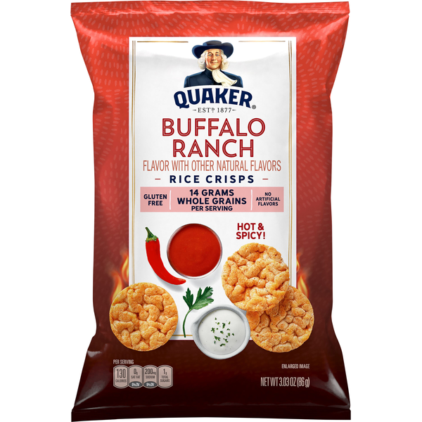 Quaker Rice Crisps, Buffalo Ranch, Hot & Spicy Same-Day Delivery or ...