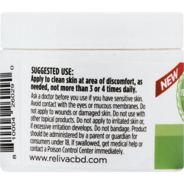 Reliva CBD Relief Cream, 300 mg, (2 oz) - Instacart