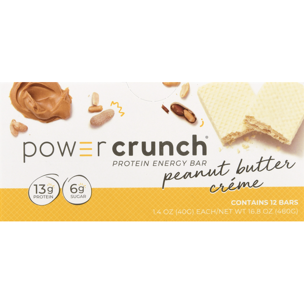 Power Crunch Protein Energy Bar, Peanut Butter Creme (12 each) - Instacart