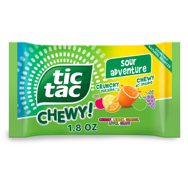 Tic Tac Chewy Sour Candy, Crunchy Outside, Chewy Inside Same-Day ...