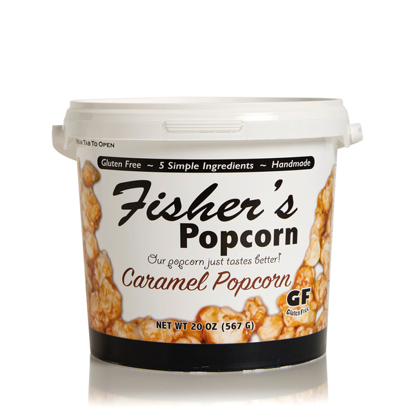 Fisher's Popcorn Large Caramel Popcorn Tub Same-Day Delivery or Pickup ...