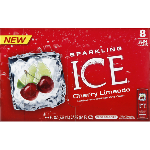 Sparkling ICE Sparkling Water, Cherry Limeade, Slim Cans (8 fl oz ...