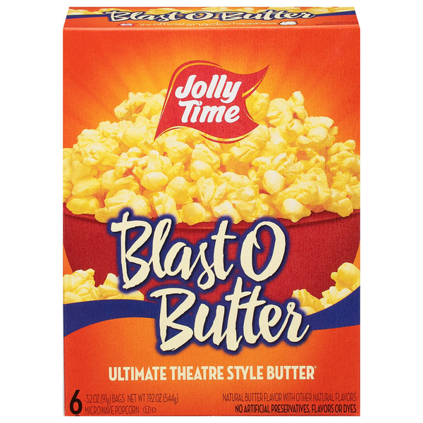Wegmans JOLLY TIME Microwave Popcorn, Blast O Butter, Ultimate Theatre ...