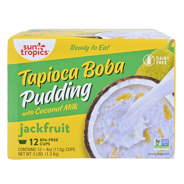 Costco Sun Tropics Tapioca Boba Pudding with Coconut Milk, Jackfruit ...
