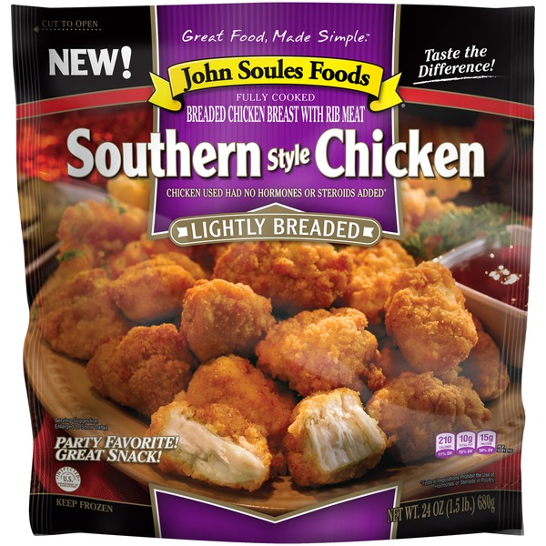 John Soules Foods Lightly Breaded Southern Style Chicken (680 g ...