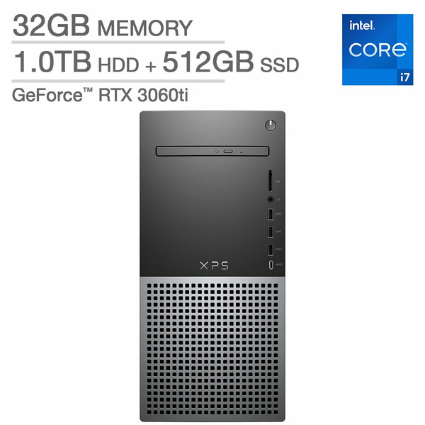 Dell XPS 8950 Desktop - 12th Gen Intel Core i7-12700 - GeForce RTX 3060 ...