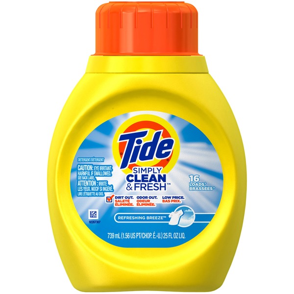 Tide Simply Clean and Fresh Refreshing Breeze Scent Laundry Liquid ...
