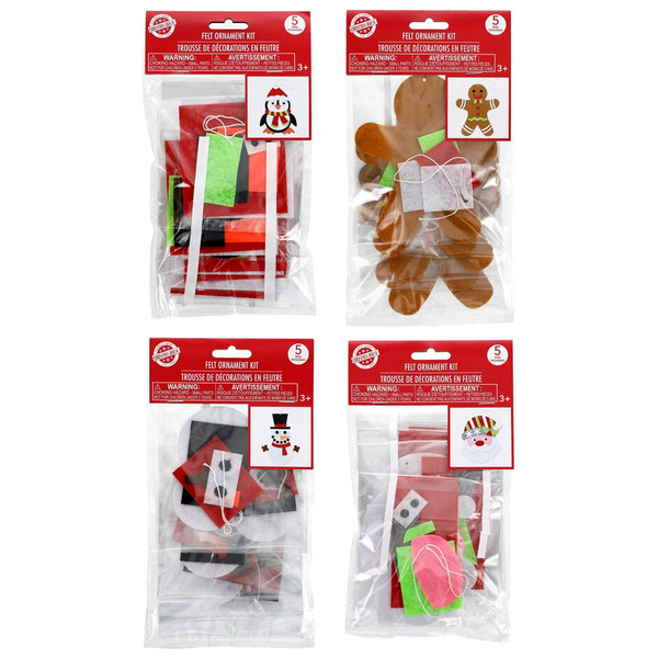 Christmas House 5-Piece Felt Ornament Kit Same-Day Delivery | Dollar Tree