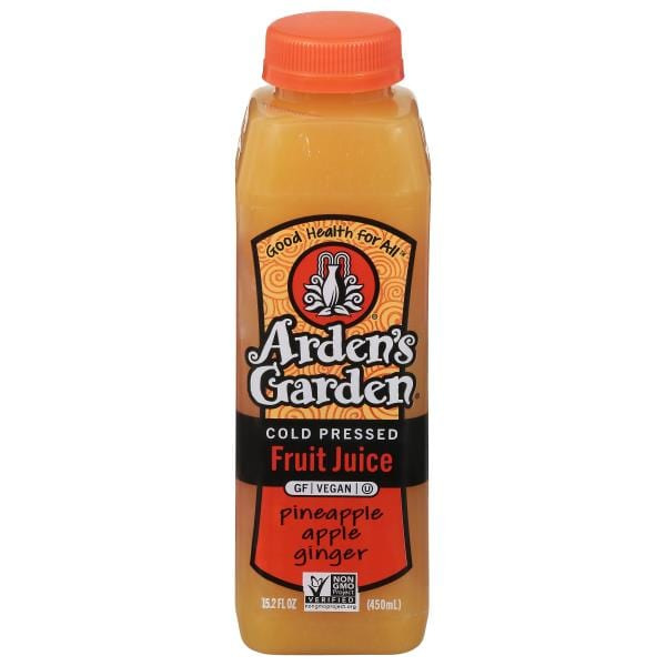 Arden's Garden Fruit Juice, Pineapple Apple Ginger, Cold Pressed Same ...