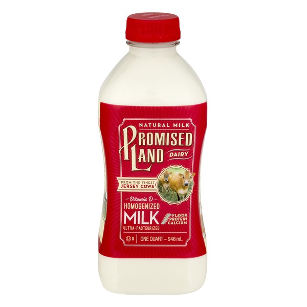 Promised Land Dairy Homogenized Whole White Milk (1 qt) - Instacart