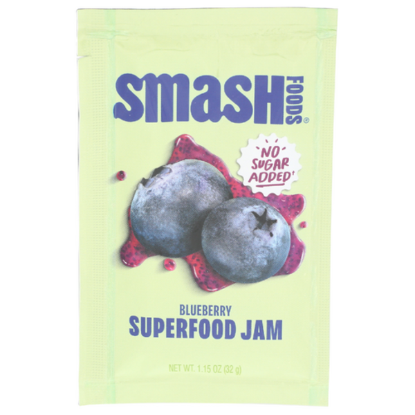 Smash Foods Blueberry Superfood Fruit Spread Squeeze Packets Same-Day ...
