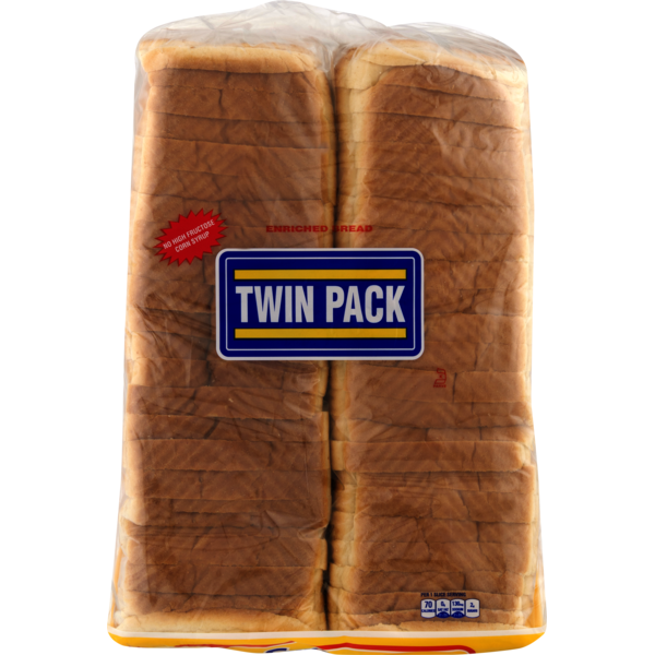 Sunbeam Enriched Bread Sandwich Twin Pack (44 oz) - Instacart