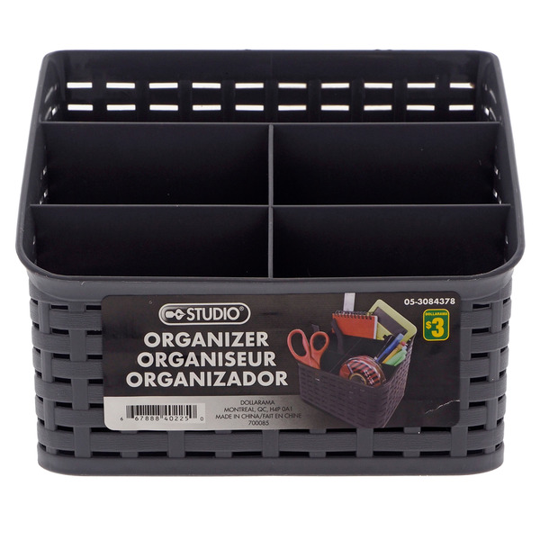Tide Plastic Rattan Design Square Organizer Same-Day Delivery | Dollarama