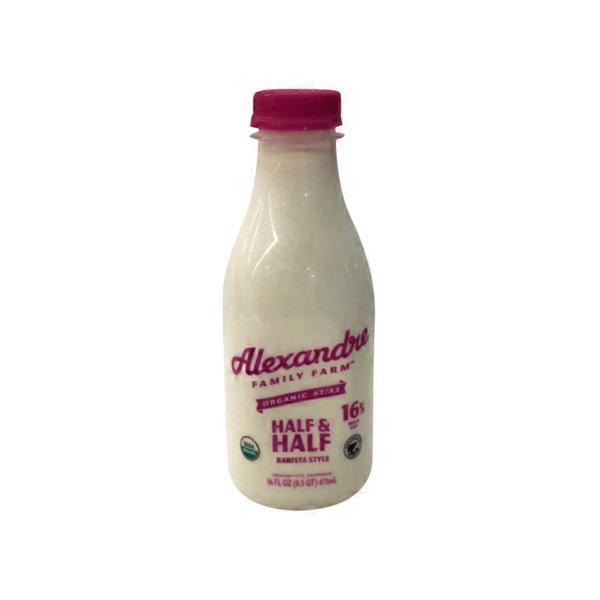 Alexandre Family Farm Organic A2 a2 Cafe Style Half Half 16 Oz From alexandre-family-farm-organic-a2-a2-cafe-style-half-half-16-oz-from