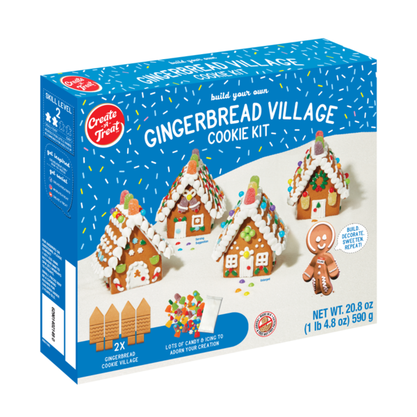 Kroger Create-A-Treat Gingerbread Mini Village Cookie Kit Same-Day ...