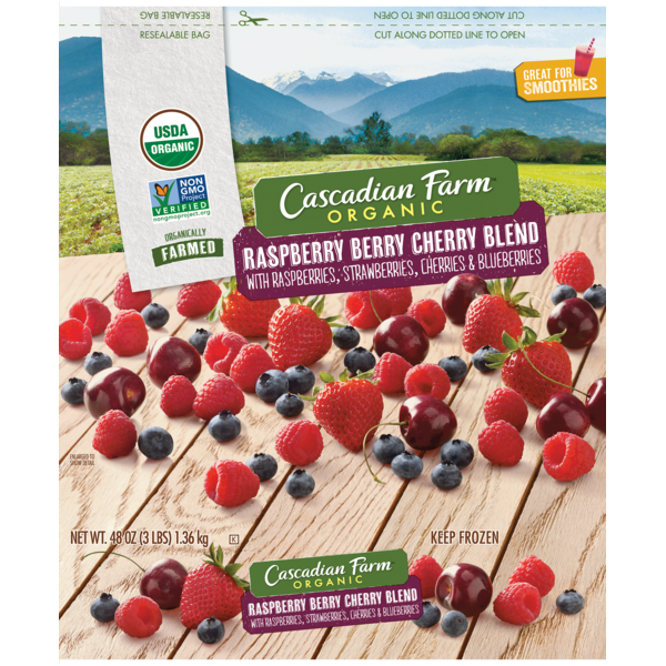 Cascadian Farm Raspberry Berry Cherry Blend (48 oz) - Instacart