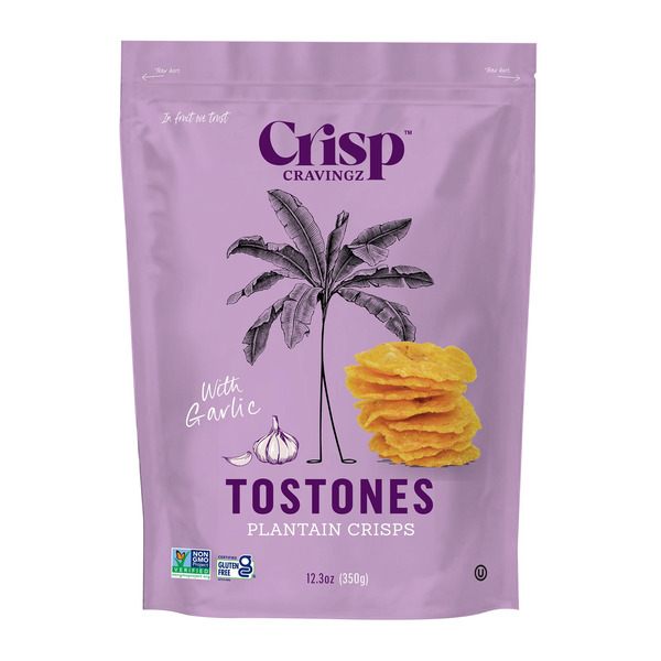 Crisp Cravingz Tostones Plantains Garlic Crisps, 12.3 oz Same-Day ...
