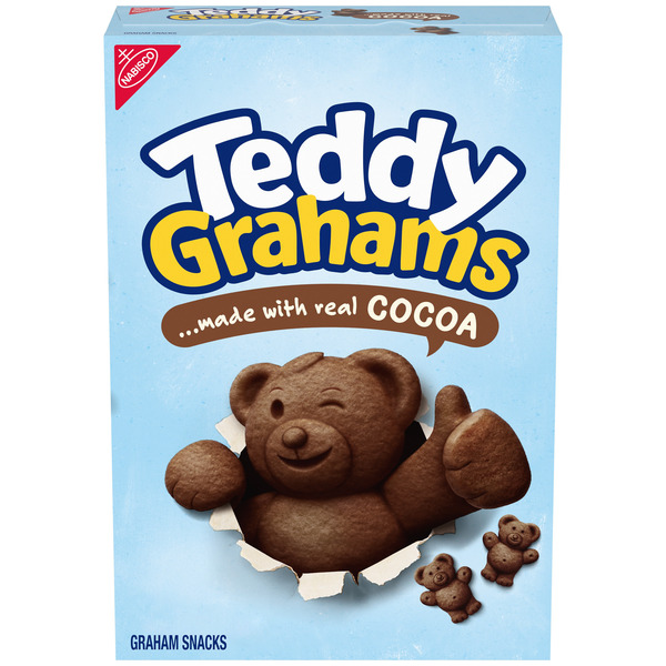 TEDDY GRAHAMS Chocolate Graham Snacks, Kids Snacks 10 oz Same-Day ...