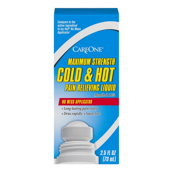 CareOne Maximum Strength Cold & Hot Pain Relieving Liquid (2.5 fl oz ...