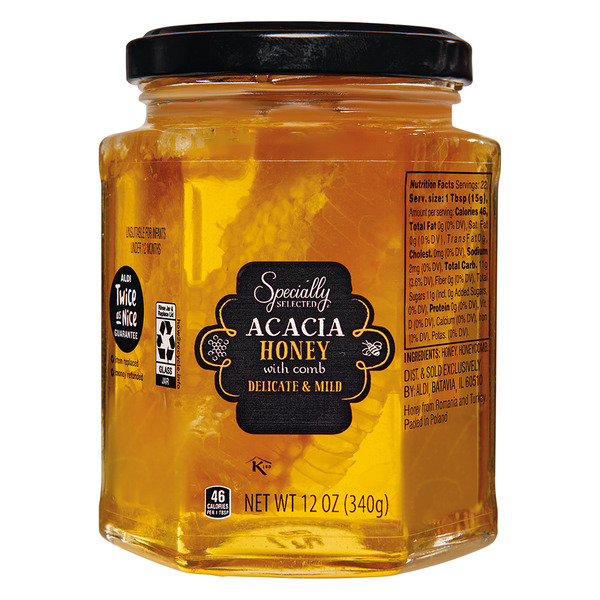 ALDI Specially Selected Acacia Honey With Honeycomb Same-Day Delivery ...