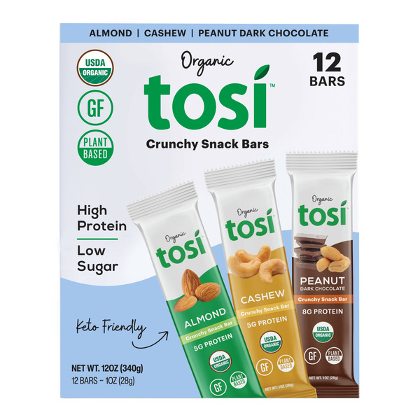 Costco Tosi Organic Crunchy Snack Bar Variety Pickup | Instacart