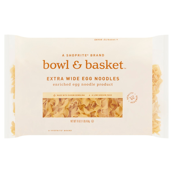 ShopRite Bowl & Basket Extra Wide Egg Noodles Same-Day Delivery | Instacart