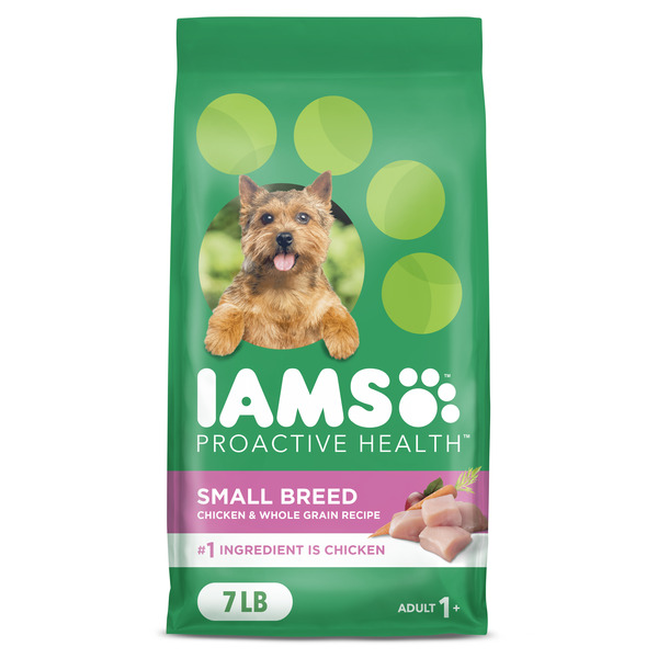 IAMS PROACTIVE HEALTH Small Breed Adult Dry Dog Food with Real Chicken ...