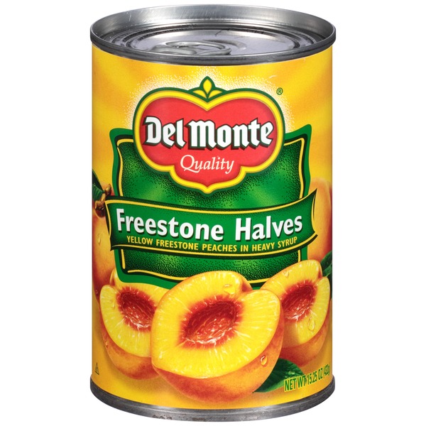 Del Monte Freestone Halves Peaches In Heavy Syrup (15.25 oz) - Instacart