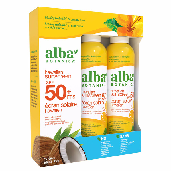 Costco Alba Botanica SPF 50 Hawaiian Coconut Sun Screen Same-Day ...