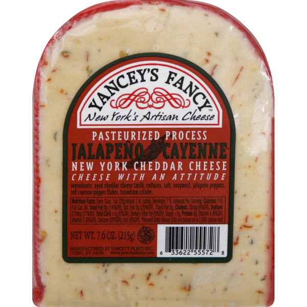 Yancey's Fancy Cheese, Jalapeno & Cayenne Same-Day Delivery or Pickup ...