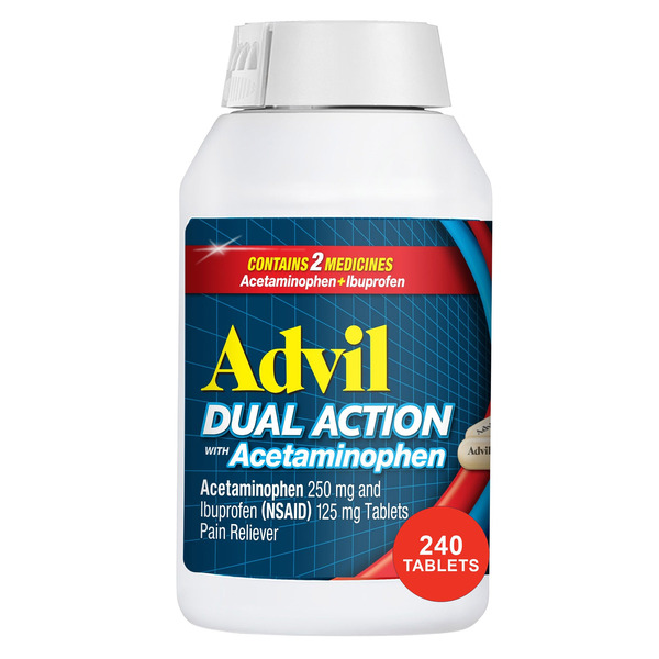 Advil Dual Action Coated Caplets with Acetaminophen Same-Day Delivery ...