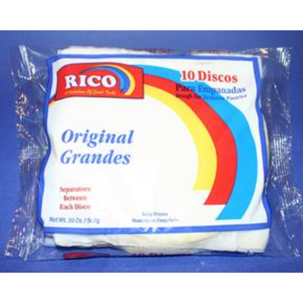 Frozen Rico - Disco Blanco Grande (Dough for Empanadas) - 24/20 oz pkg ...
