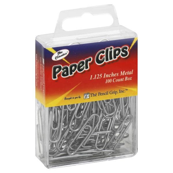 The Pencil Grip The Classics Paper Clips, Metal, 1.125 Inches Same-Day ...