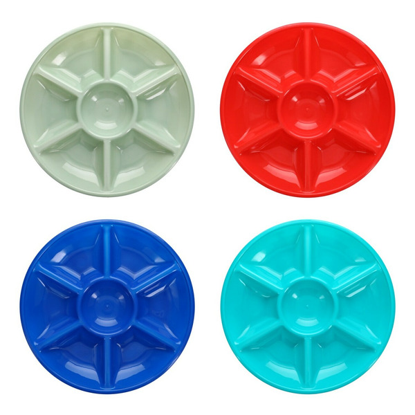 Dollar Tree Essentials Round Plastic Veggie & Dip Trays Same-Day ...