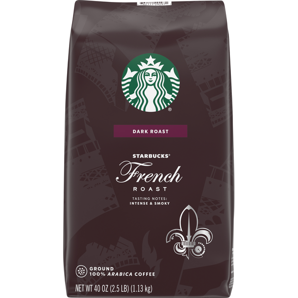 Starbucks French Roast Dark Roast Ground Coffee (2.5 lb) - Instacart