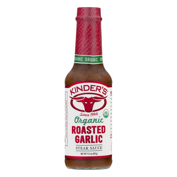 Kinder's Organic Steak Sauce Roasted Garlic (11.5 oz) - Instacart