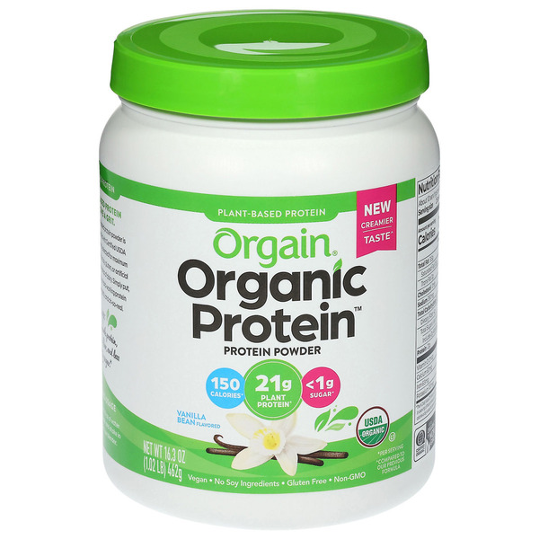 Wegmans Orgain Organic Vegan 21g Protein Powder, Plant Based - Vanilla ...