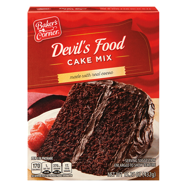 Baker's Corner Extra Moist Devil's Food Cake Mix Same-Day Delivery or ...