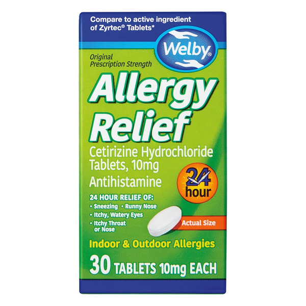 Welby Allergy Relief 10mg Antihistamine Tablets Same-Day Delivery or ...