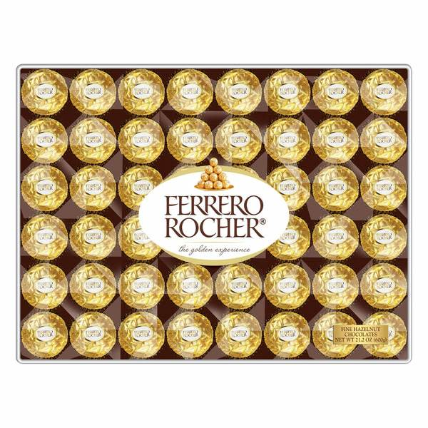 Ferrero Rocher 48 Count, Premium Milk Chocolate Hazelnut, Chocolates ...