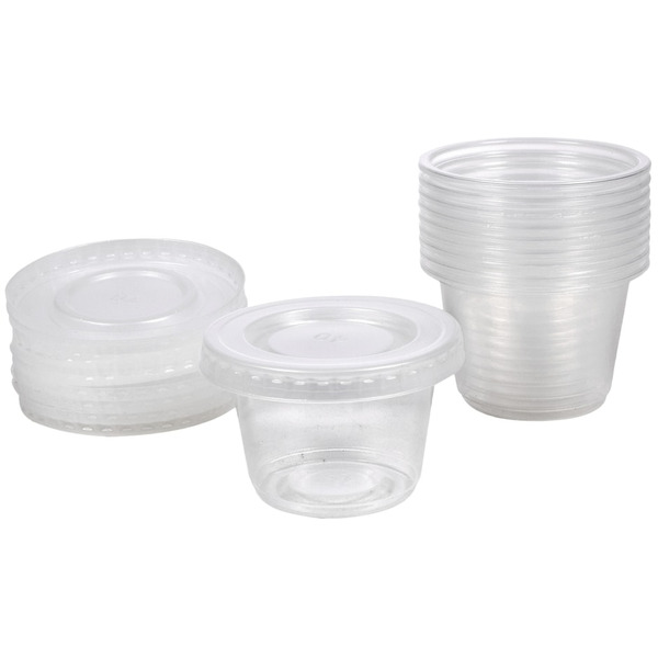 Clear Plastic Condiment Cups With Lids Same-Day Delivery | Dollar Tree