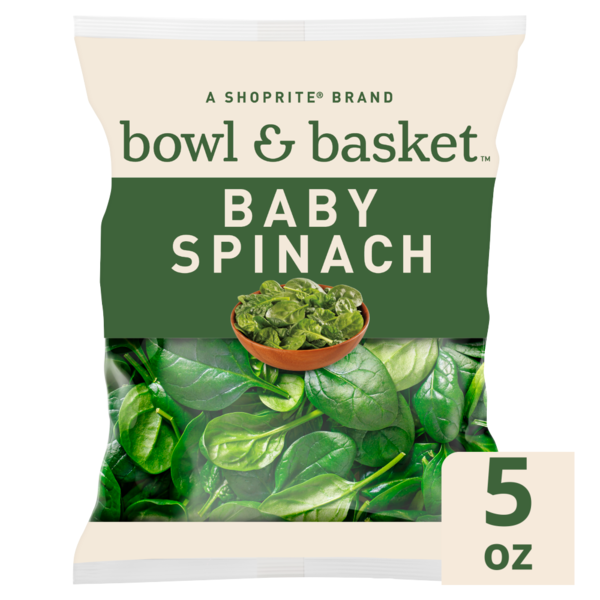 ShopRite Bowl & Basket Baby Spinach Same-Day Delivery | Instacart
