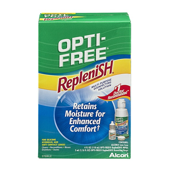 Opti-Free RepleniSH Multi-Purpose Disinfecting Contact Solution Kit - 3 ...